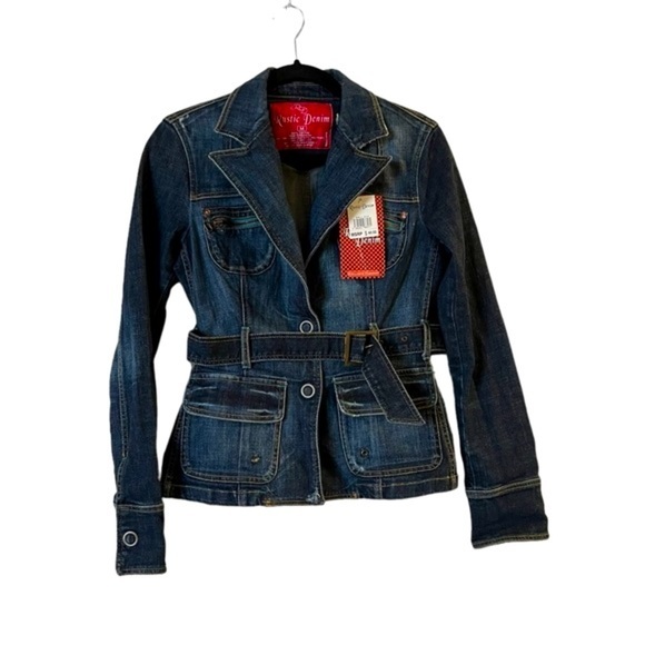 Rustic Denim | Jackets & Coats | Rustic Denim Blue Safari Style Jean ...
